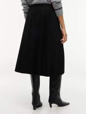Tommy Hilfiger Pleated Midi Skirt