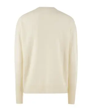 MC2 SAINT BARTH Tessa Heart-appliqué Knitted Sweater