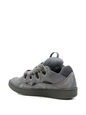 LANVIN Wavy-edge Lace Low-top Sneakers