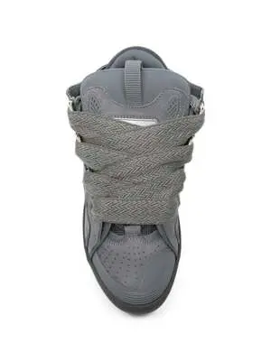 LANVIN Wavy-edge Lace Low-top Sneakers