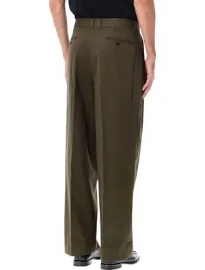 DUNST Double Pleated Wide-leg Chino Pants