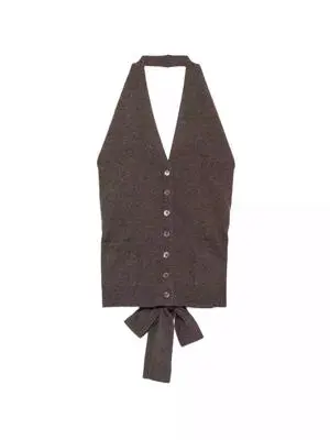VANISE Cashmere Halterneck Vest