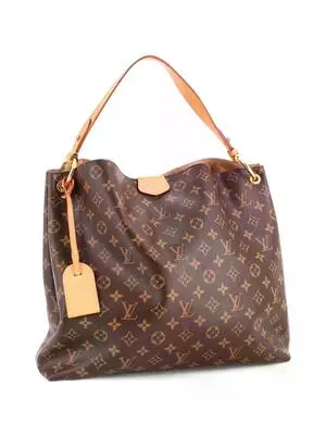 LOUIS VUITTON Graceful Handbag Monogram Canvas Mm Hobo Bag