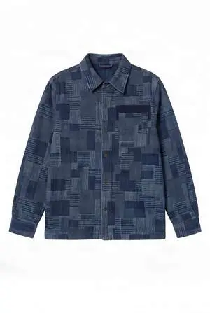 KOMODO Paddy Organic Cotton Overshirt Artisanal Denim