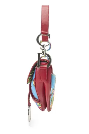 Dior Multicolor Rasta Mania Saddle Bag