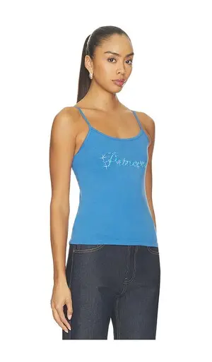 WILLY CHAVARRIA Princess Cholita Tank Top In Blue