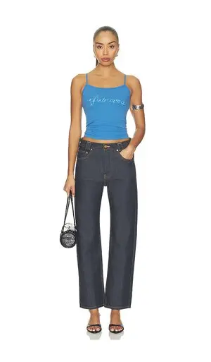 WILLY CHAVARRIA Princess Cholita Tank Top In Blue
