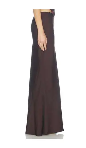 Rococo Sand Maxi Skirt In Chocolate