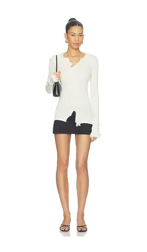 OPERASPORT Cecilia Seamless Cardigan In Neutral