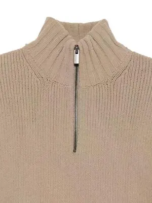 RRD Ribbed-knit Quarter-zip Sweater
