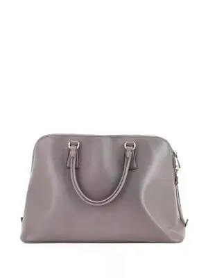 Prada Promenade Bag Saffiano Leather Large Handbag - Grey
