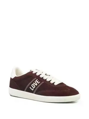 Moschino Logo-print Suede Sneakers