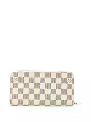LOUIS VUITTON Zippy Wallet Damier Small Wallets - White