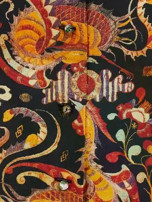 HUI MILANO Dragon-print Long-sleeve Shirt