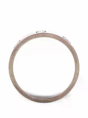 Cartier Love Wedding Band 1 Diamond 18k White Gold With Diamond Ring