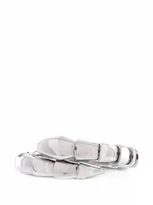 BVLGARI Serpenti Viper One-coil 18k White Gold Ring - Silver