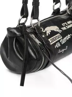 Desigual Medium Embroidered Zip-detail Tote Bag