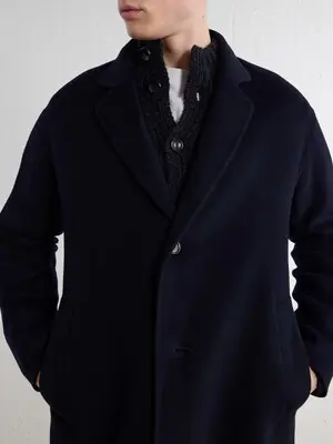 Nn07 Kendrick 8447 Brushed Woven Wool-blend Coat