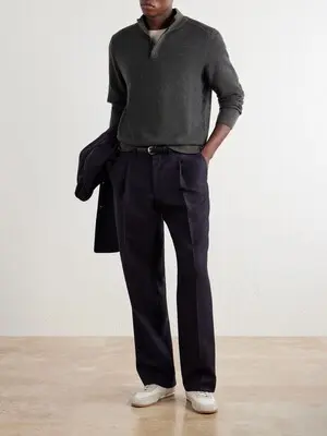 N.peal Houndstooth Cashmere Sweater