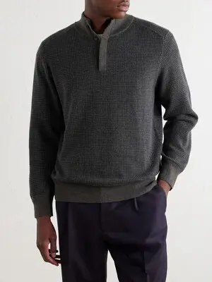 N.peal Houndstooth Cashmere Sweater