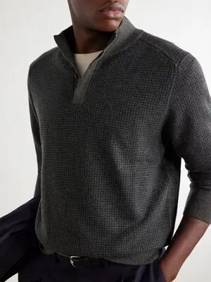 N.peal Houndstooth Cashmere Sweater