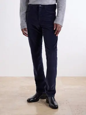 Canali Tapered Cotton-blend Corduroy Trousers