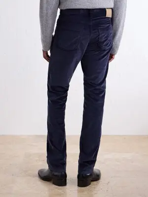 Canali Tapered Cotton-blend Corduroy Trousers