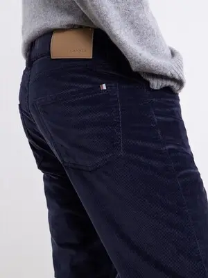 Canali Tapered Cotton-blend Corduroy Trousers