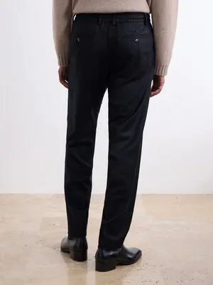Canali Straight-leg Wool-flannel Trousers