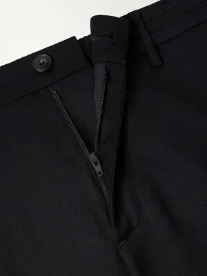 Canali Straight-leg Wool-flannel Trousers