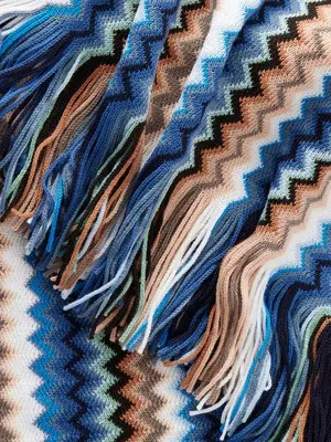 Missoni Fringe-trimmed Crochet-knit Wool-blend Scarf