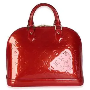 LOUIS VUITTON Pomme Damour Monogram Vernis Alma Pm - Red