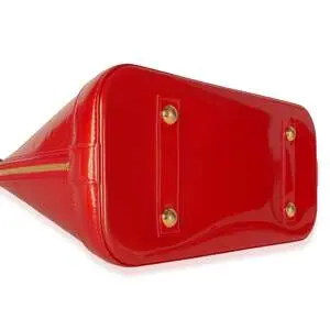 LOUIS VUITTON Pomme Damour Monogram Vernis Alma Pm - Red
