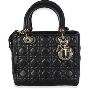 Dior Lambskin Cannage Lady - Black