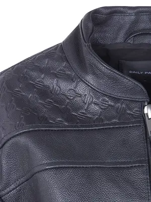 DAILY PAPER Structured Leather Jacket