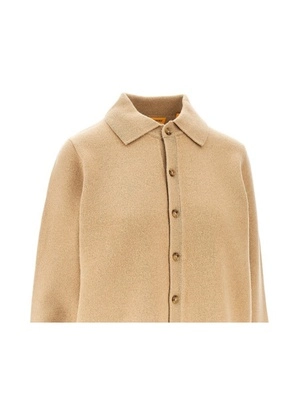 Guest In Residence Felted Plaza Shirt Knitted Jacket