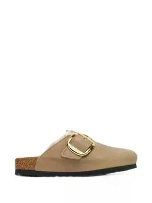 BIRKENSTOCK Boston Big Buckle Shearling Shoes