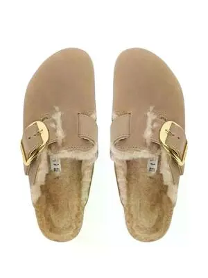 BIRKENSTOCK Boston Big Buckle Shearling Shoes