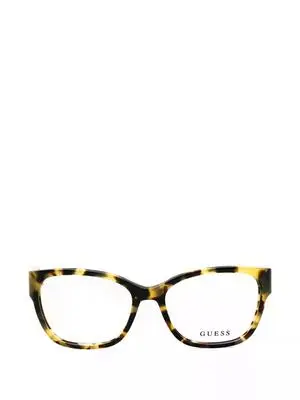 Guess Tortoiseshell-effect Rectangle-frame Glasses - Brown
