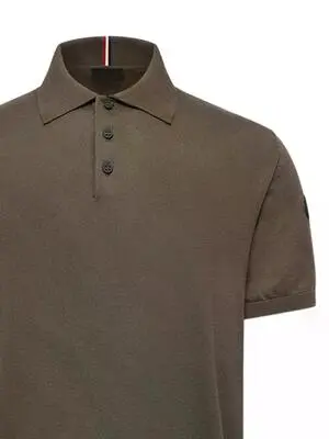 Moncler Logo Cotton Knit Polo