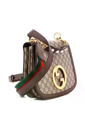 Gucci Blondie Nm Top Handle Bag Gg Coated Canvas Medium Satchel