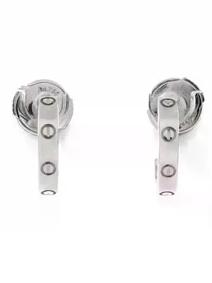 Cartier Love Hoop 18k White Gold Small Earrings