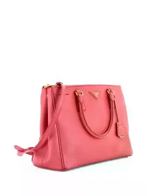 Prada Double Zip Lux Saffiano Leather Medium Tote Bag