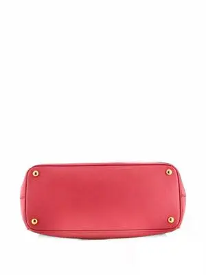 Prada Double Zip Lux Saffiano Leather Medium Tote Bag