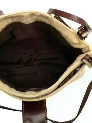Fendi 1990-2010 Zucca Canvas Shoulder Bag