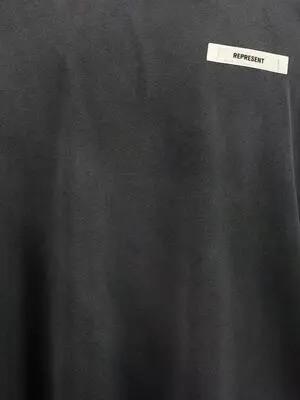REPRESENT Faded-effect Logo-patch T-shirt