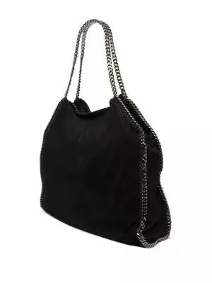 Stella McCartney 2005-2016 Shaggy Deer Falabella Fold Over Satchel - Black