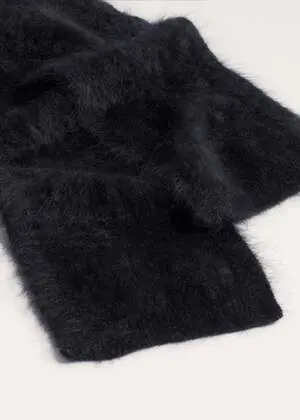 ME+EM Brushed Cashmere Skinny Knit Scarf