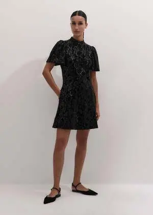 ME+EM Sequin Velour Mini Dress