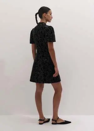 ME+EM Sequin Velour Mini Dress